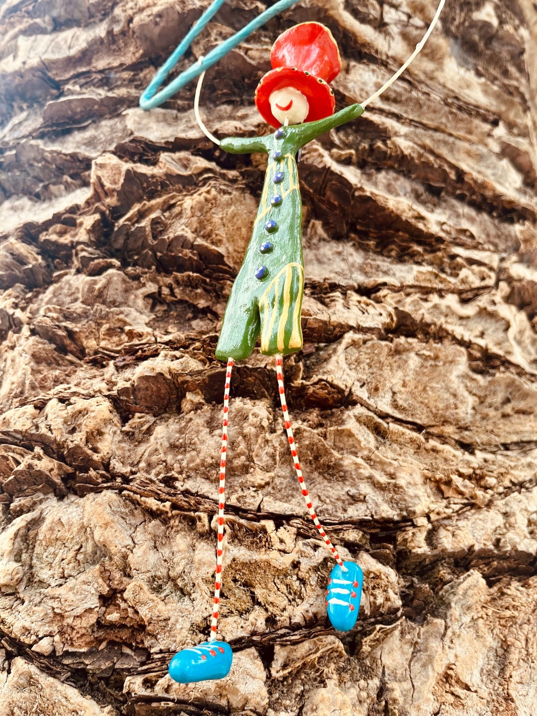 Acrobat With Dreadlocks, Clown on Swing, Circus Ornament, Circus ...