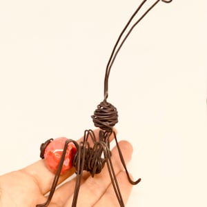 Wire Sculpture. Wire Bug. Red Ant. Ceramic and Wire Ant. - Etsy