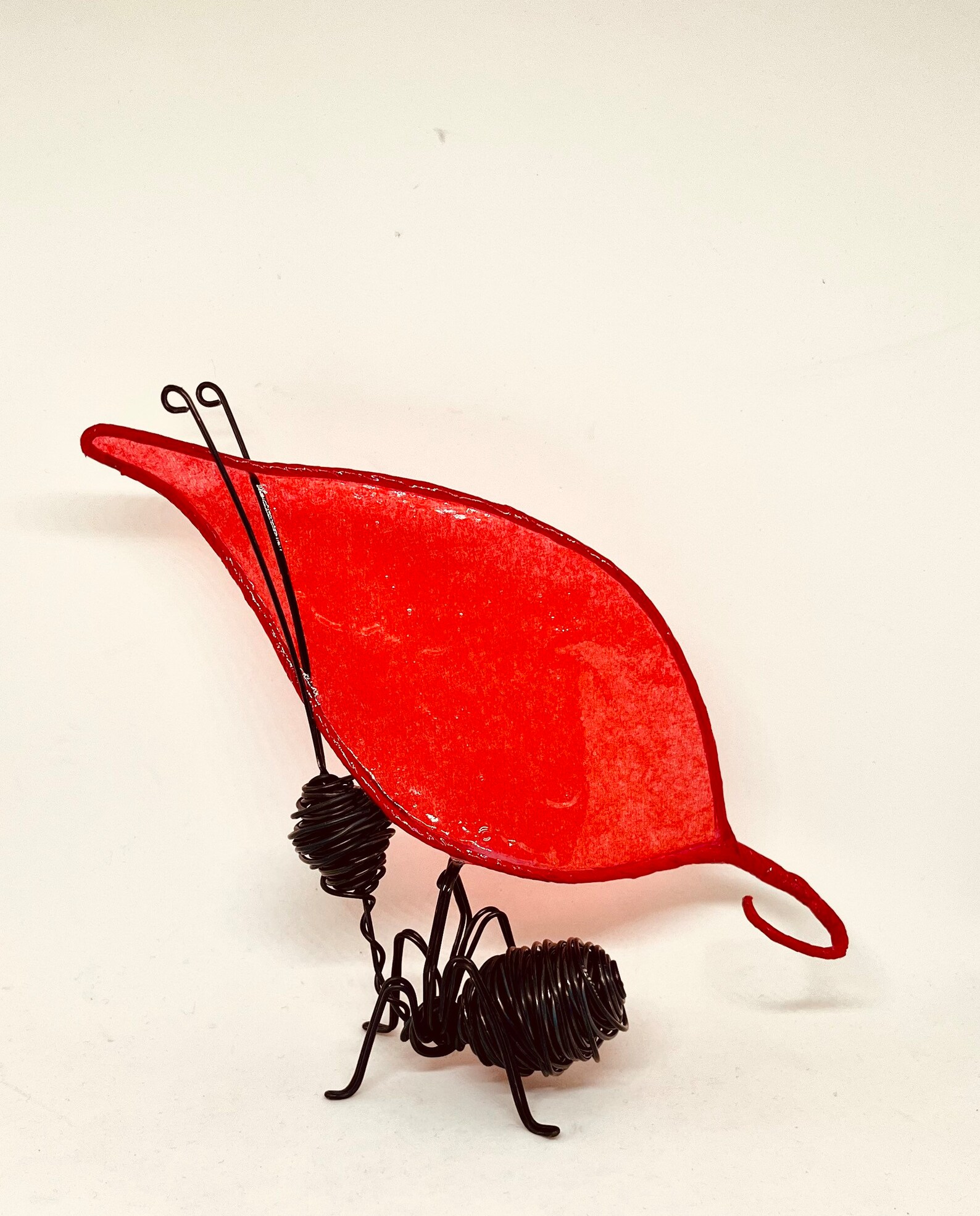 Ant Sculpture Carrying a Red Leaf. Worker Ant. Fighting Ant. Gift for ...