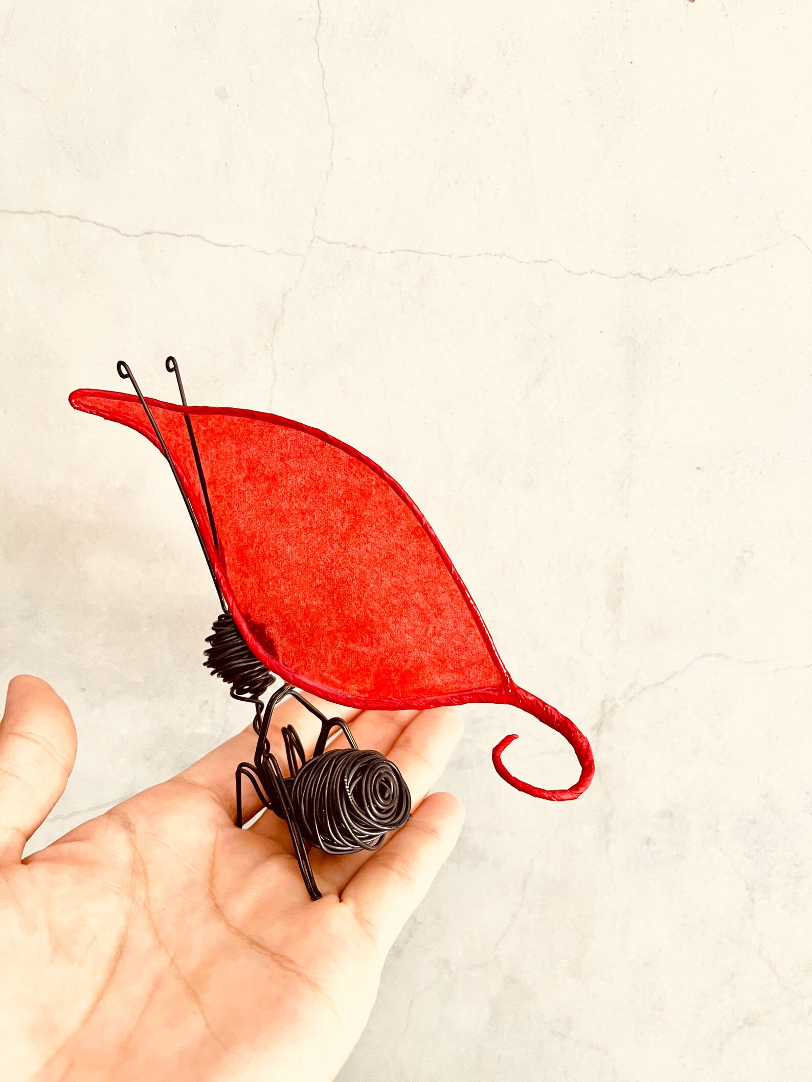 Ant Sculpture Carrying a Red Leaf. Worker Ant. Fighting Ant. Gift for ...