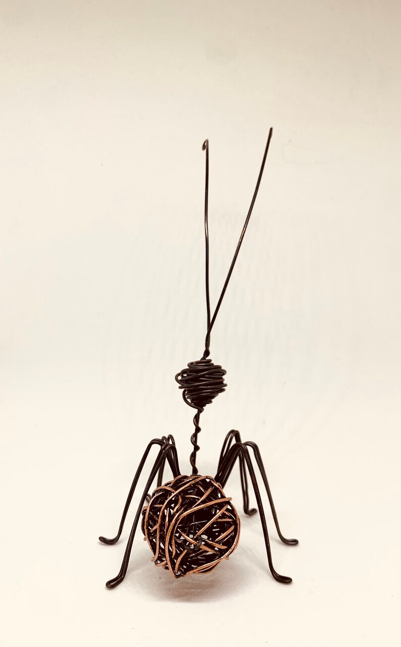 Black and Copper Ant. Wire Ant. Wire Art. Barcelona Art. Ant Ornament ...