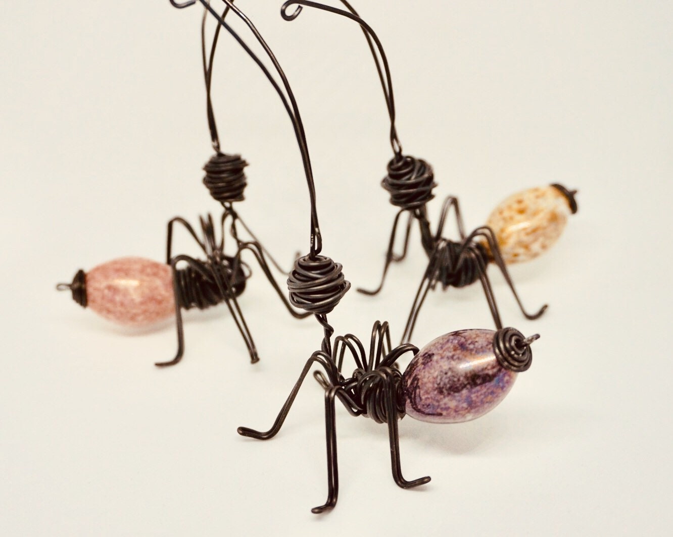 Violet Ant Enameled Ceramic Ant. Barcelona. Wire and Ceramic - Etsy UK