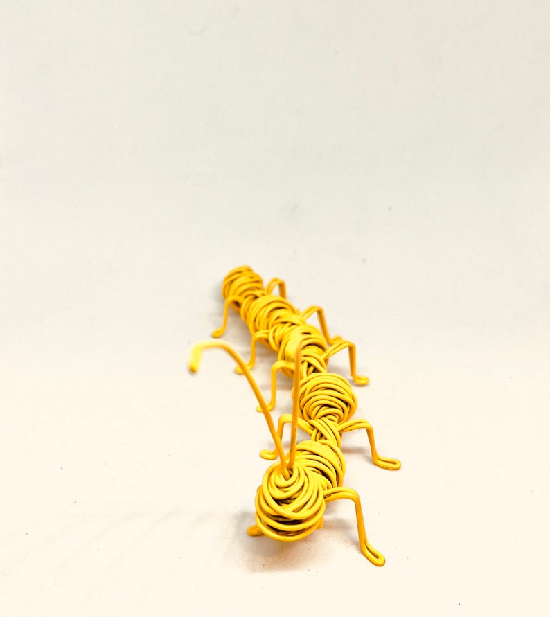Yellow Worm. Wire Caterpillar. Centipede Sculpture. Wire | Etsy
