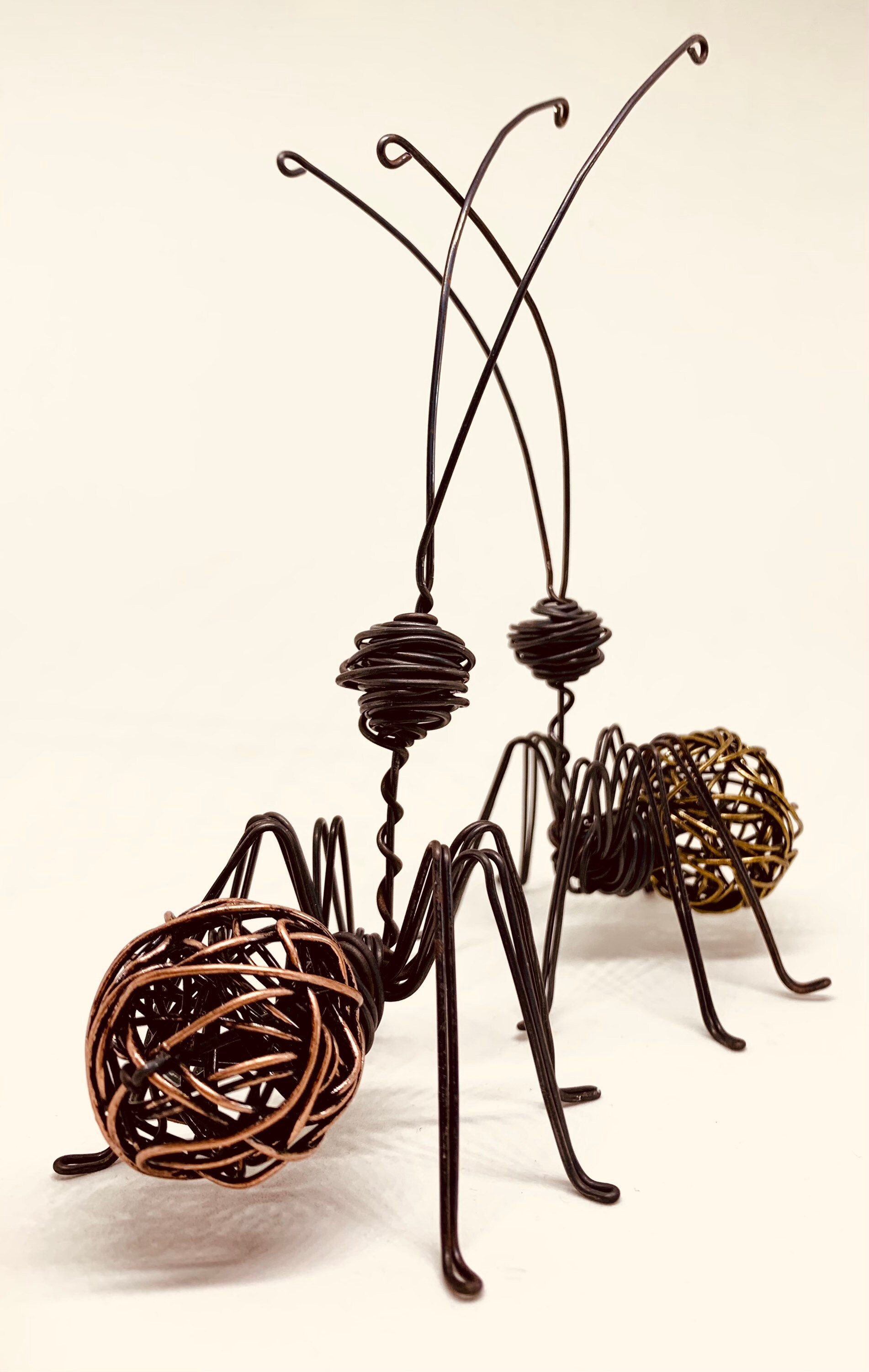 Black and Copper Ant. Wire Ant. Wire Art. Barcelona Art. Ant Ornament ...