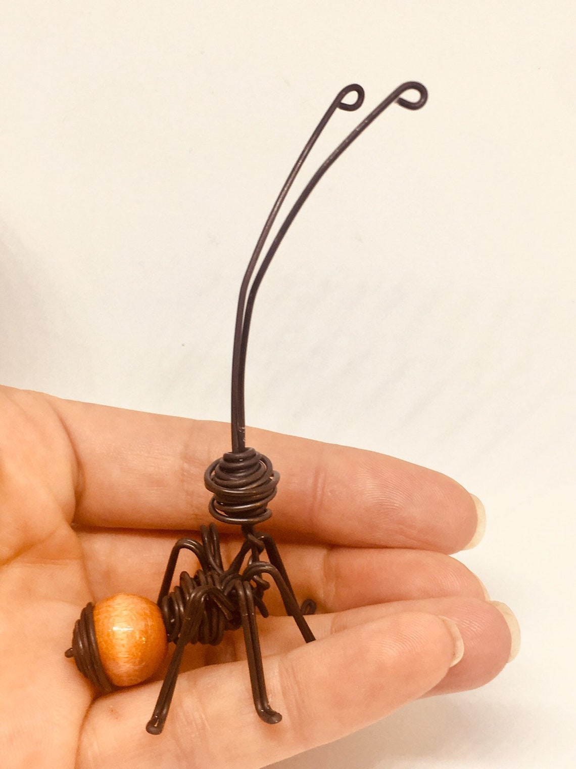 Wire Sculpture of Insect. Brown and Black Ant. Light Brown. - Etsy