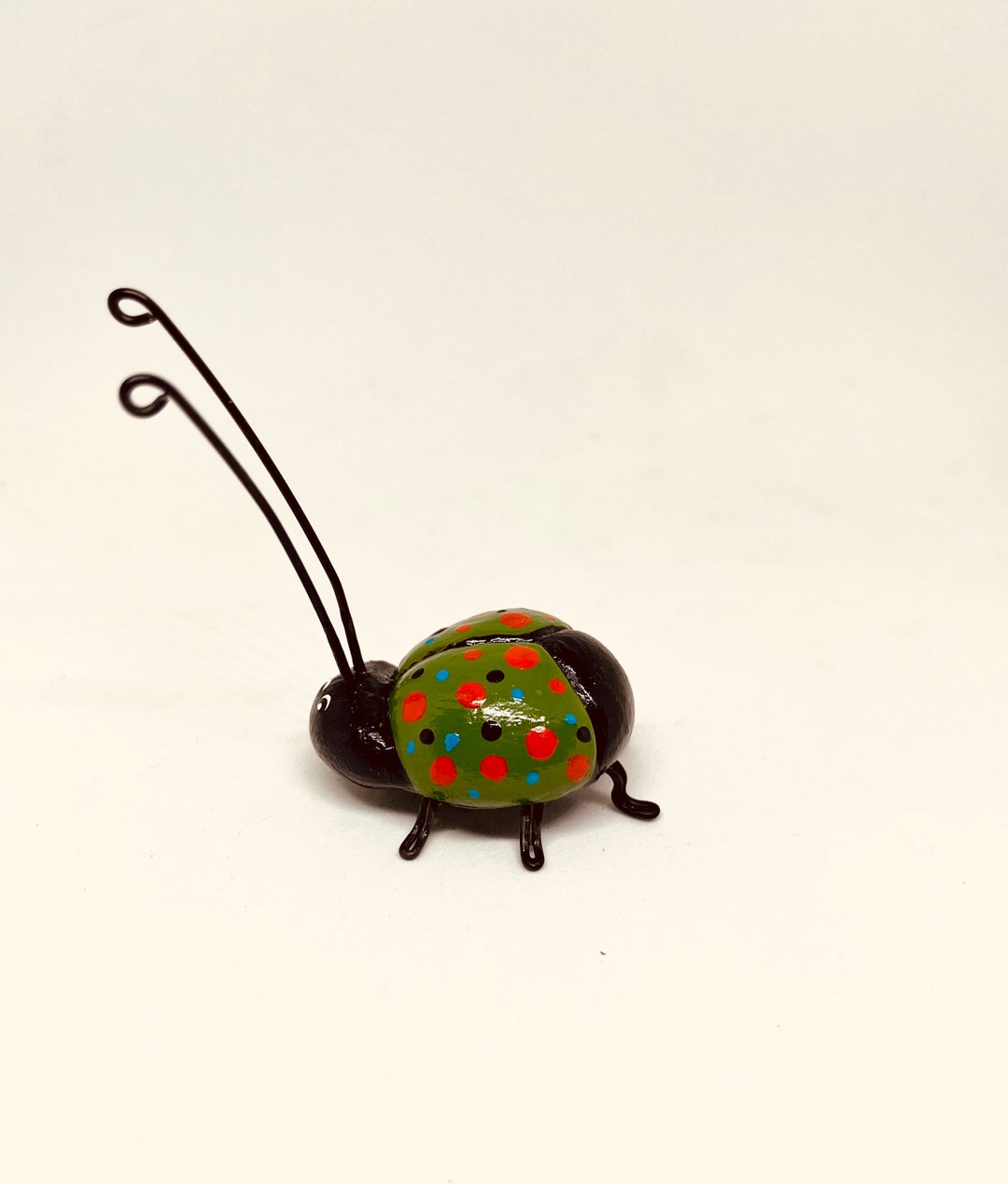 Green Ladybug. World of Fairies and Elves. Children's Decoration. Gift ...