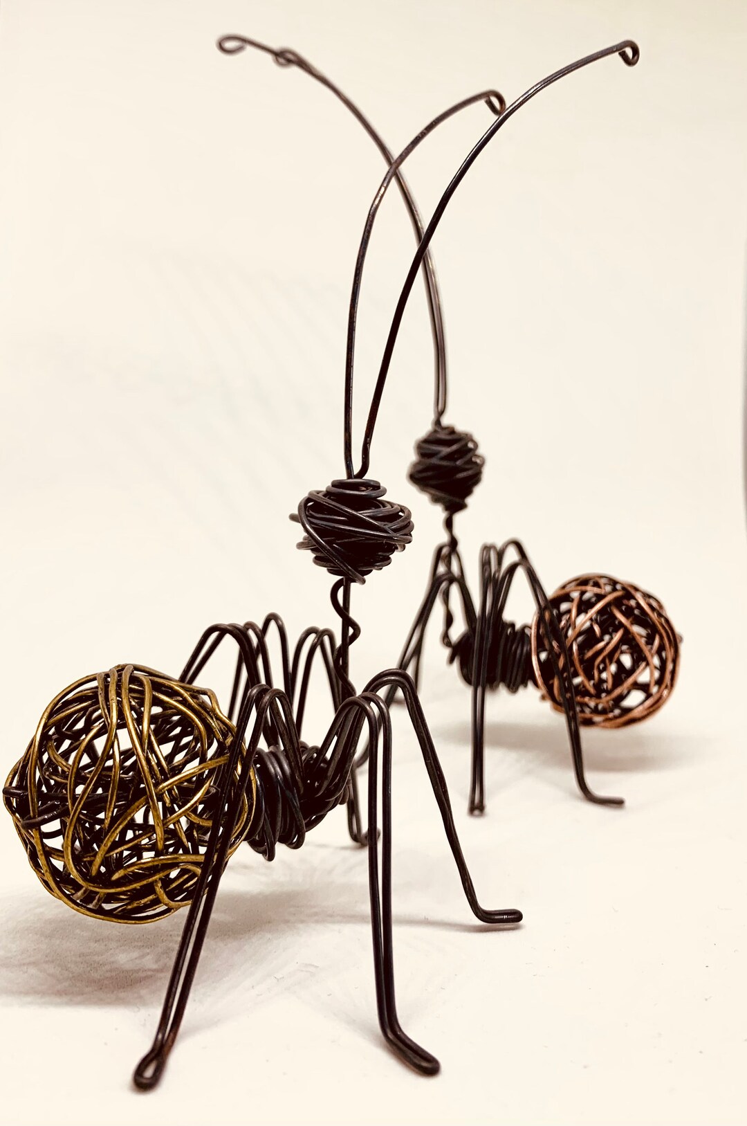 Black and Gold Ant. Ant Sculpture. Centerpiece Decoration. Table ...