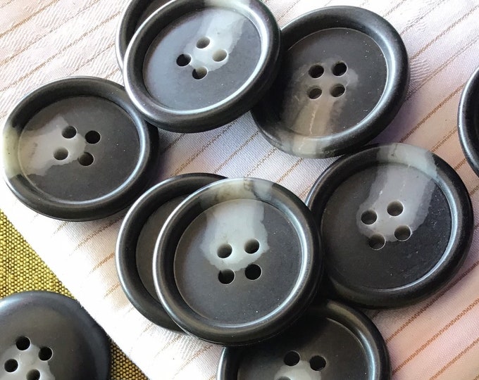 Italian Grey BUTTONS LARGE 2 HOLE Buttons 1 25mm 40L - Etsy