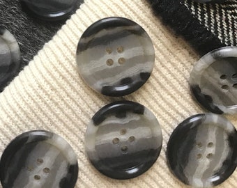 Italian Grey BUTTONS LARGE 2 HOLE Buttons 1 25mm 40L - Etsy