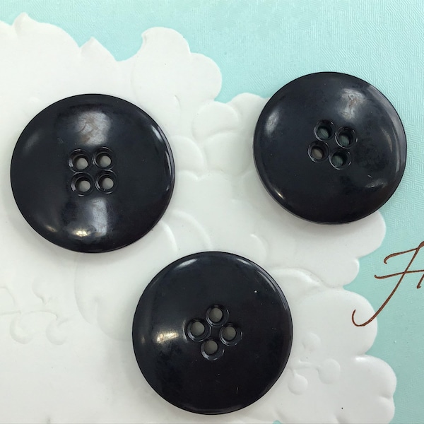 Black Coat Buttons - Etsy