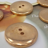 Metal Gold Button. 2 Pieces 10 Mm. Gold Footed Black Enamel Model ...