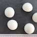 Snow White Dome Buttons and Black Round Dome Vintage Sewing Button for ...