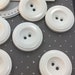 QUALITY 1-1/8" Vintage White Buttons ITALIAN Vintage Sewing Button for ...