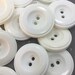 QUALITY 1-1/8" Vintage White Buttons ITALIAN Vintage Sewing Button for ...