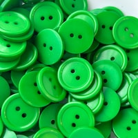 Green Buttons - Etsy