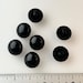 Snow White Dome Buttons and Black Round Dome Vintage Sewing Button for ...
