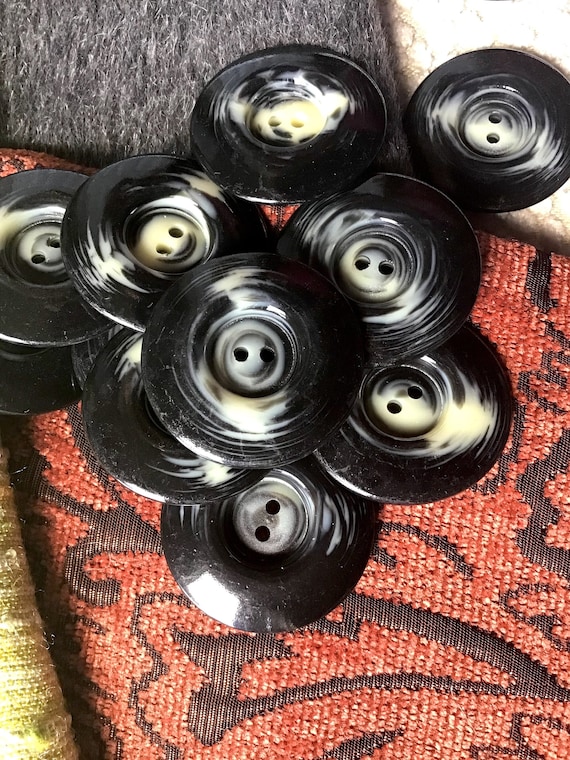 Black decorative buttons store