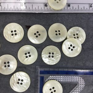 Imitation Ivory Shell Buttons 13/16" VINTAGE Sewing Button for Clothing ...