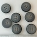 Vintage Light Gray Italian Buttons: 4-hole Designer Clothing Buttons ...