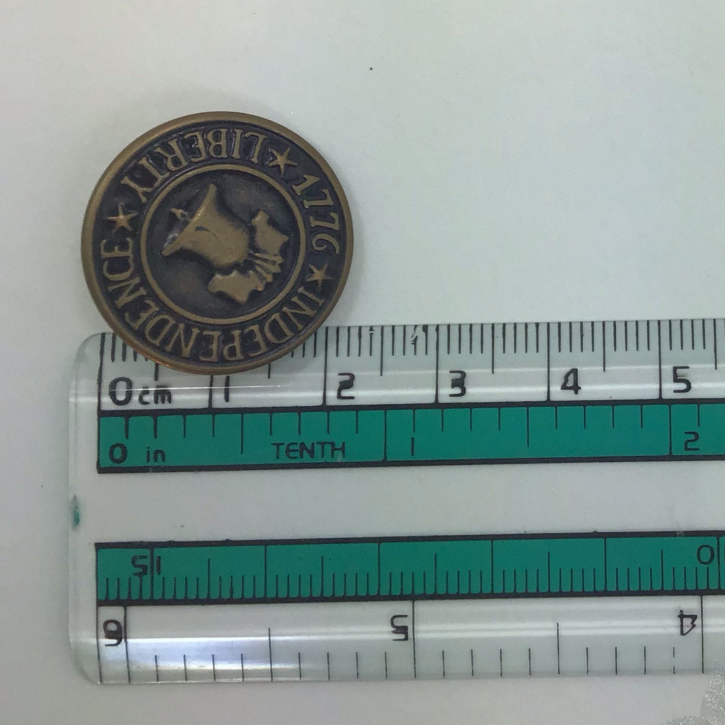 LIBERTY INDEPENDENCE 1776 Dark Bronze Buttons Vintage Metal | Etsy