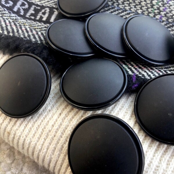 Black Matte Buttons - Etsy