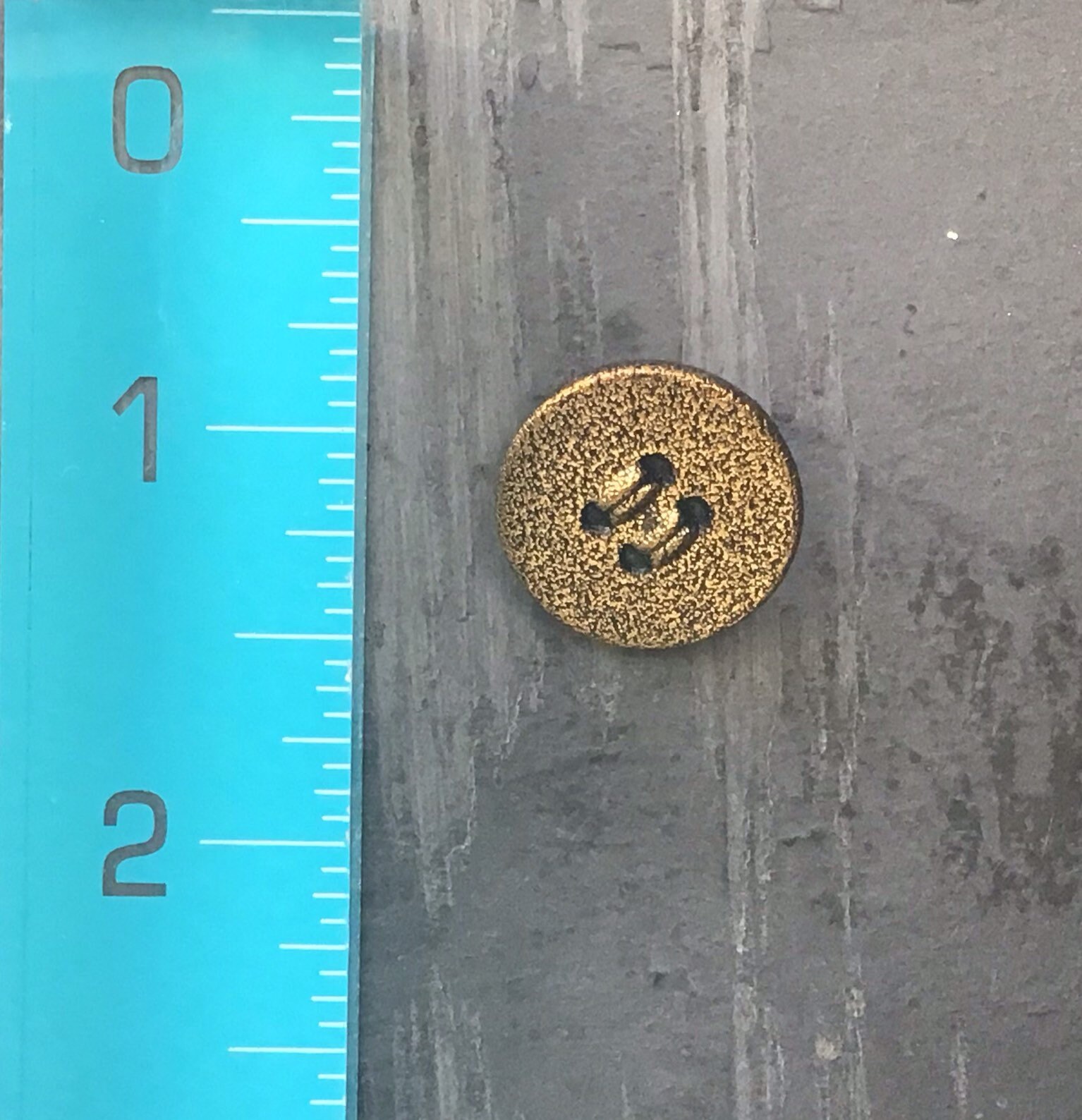 BOTONES DE METAL DE ORO mate / 3/4 Oro antiguo 4 botones de agujero ...