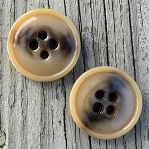 ITALIAN Buttons Cappuccino 1-1/4" (32mm) 50L Vintage Sewing Button for ...