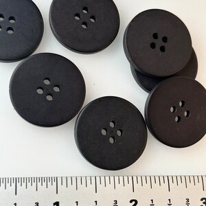 1" Black 4-hole Buttons: Dress & Jacket Fasteners - Etsy