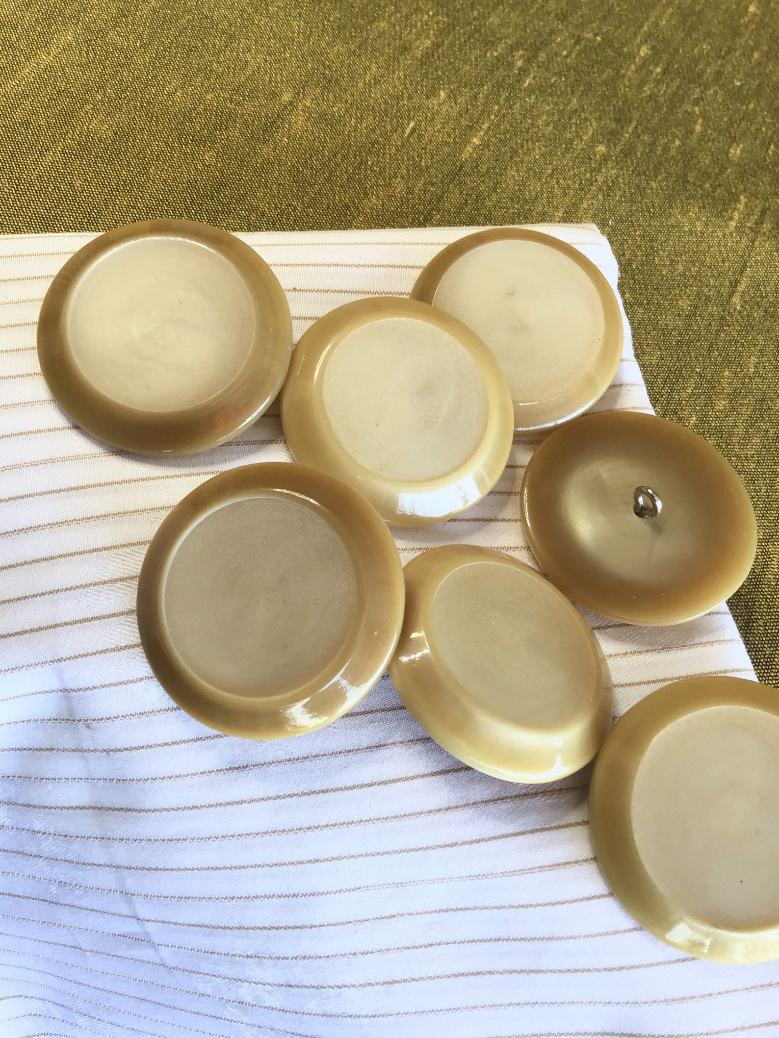 Vintage Italian Tan Shank Buttons: 1-1/2" Designer Sewing Button - Etsy