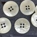 Imitation Ivory Shell Buttons 13/16" VINTAGE Sewing Button for Clothing ...