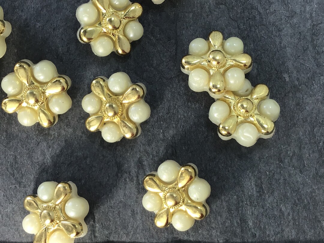3/4 METALLIC Gold Buttons VINTAGE Sewing Button for Clothing / Metallic ...