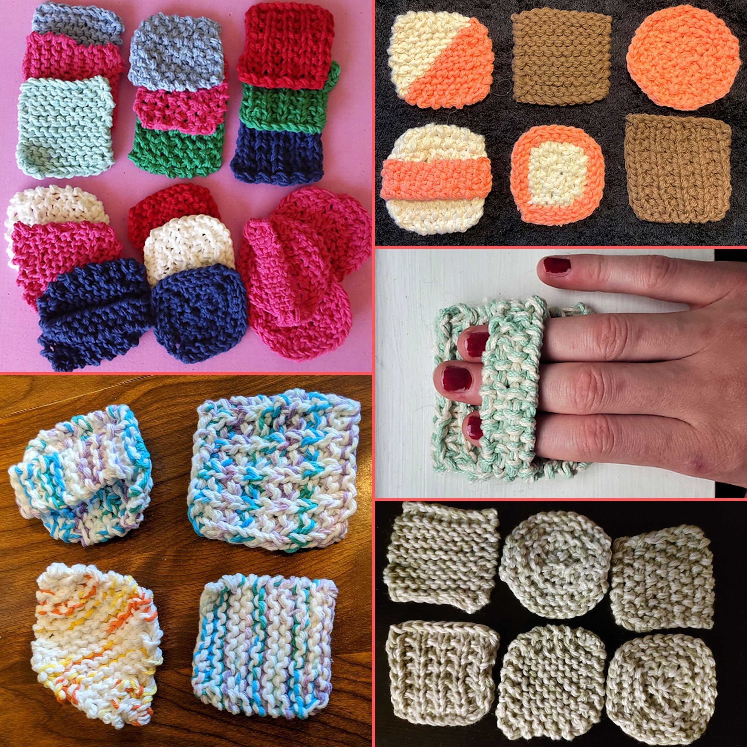 Face Scrubbies Knitting Pattern: Reusable Cotton Make-up Remover ...
