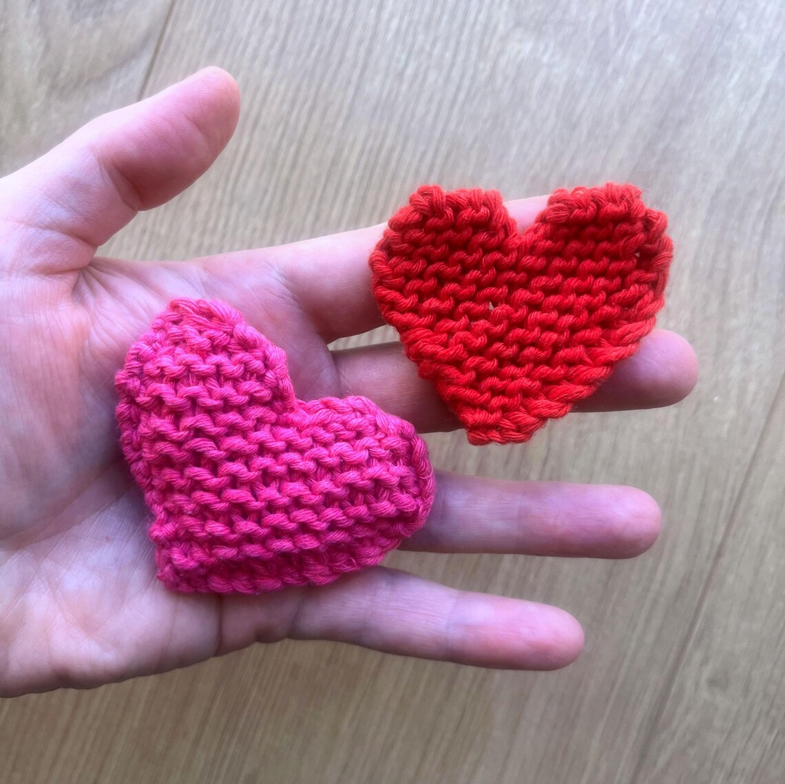 Bias Knit Heart Pattern: Beginner-friendly Ornament, Pocket Hug ...