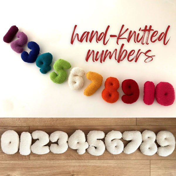 Knit Numbers - Etsy