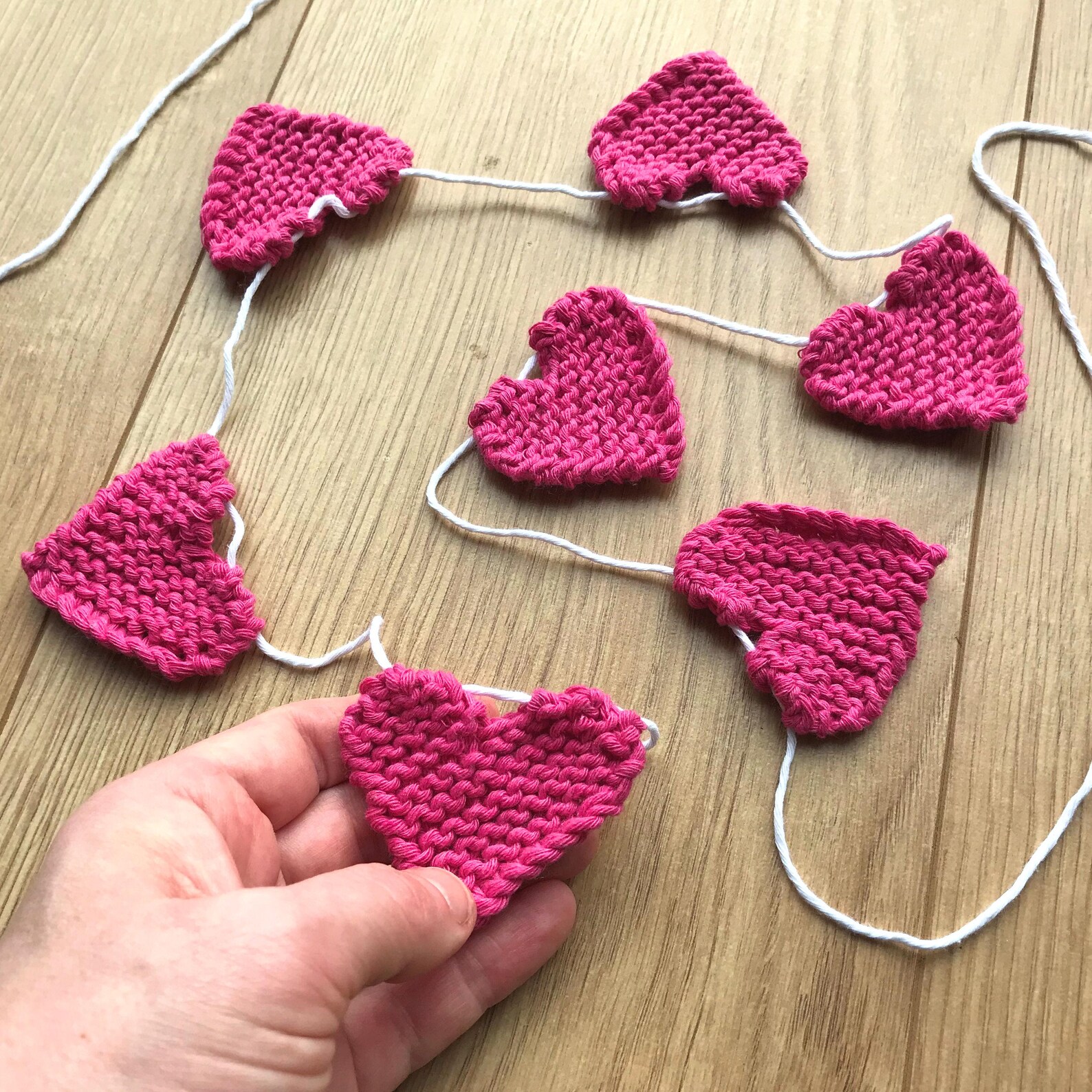 Bias Knit Heart Pattern: Beginner-friendly Ornament, Pocket Hug ...