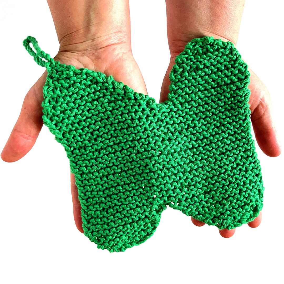 Letter Washcloth, Hand Knit Personalised Gift, Cotton Face Flannels ...
