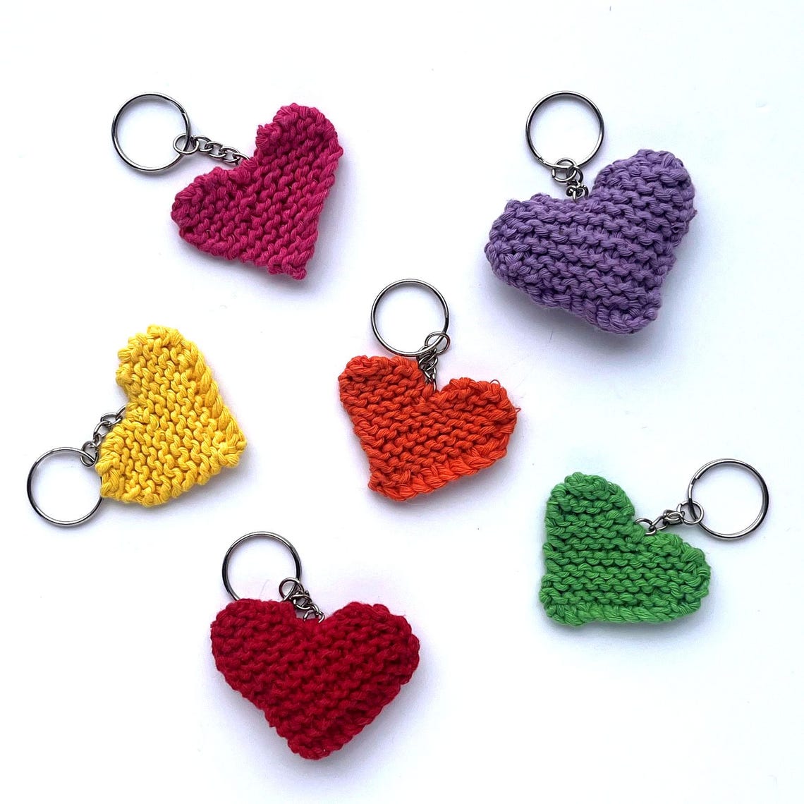 Bias Knit Heart Pattern: Beginner-friendly Ornament, Pocket Hug ...