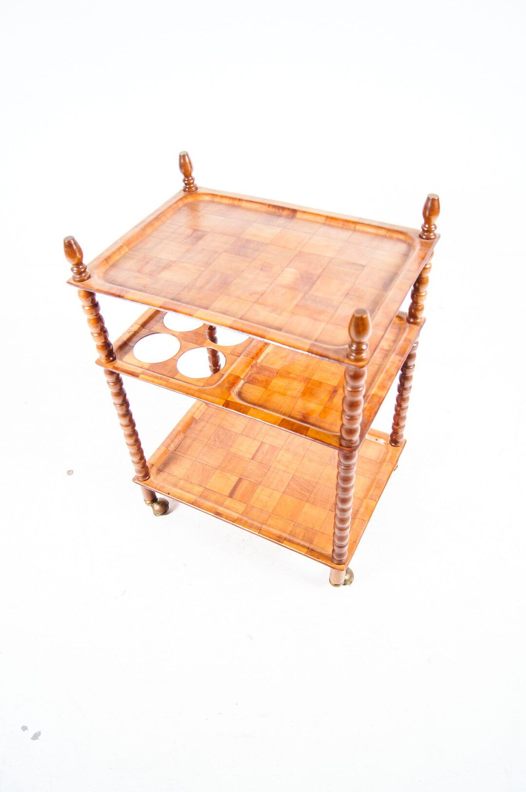 Danish Bobbin Trolley With Blocked Wooden Pattern Denmark 196's ...