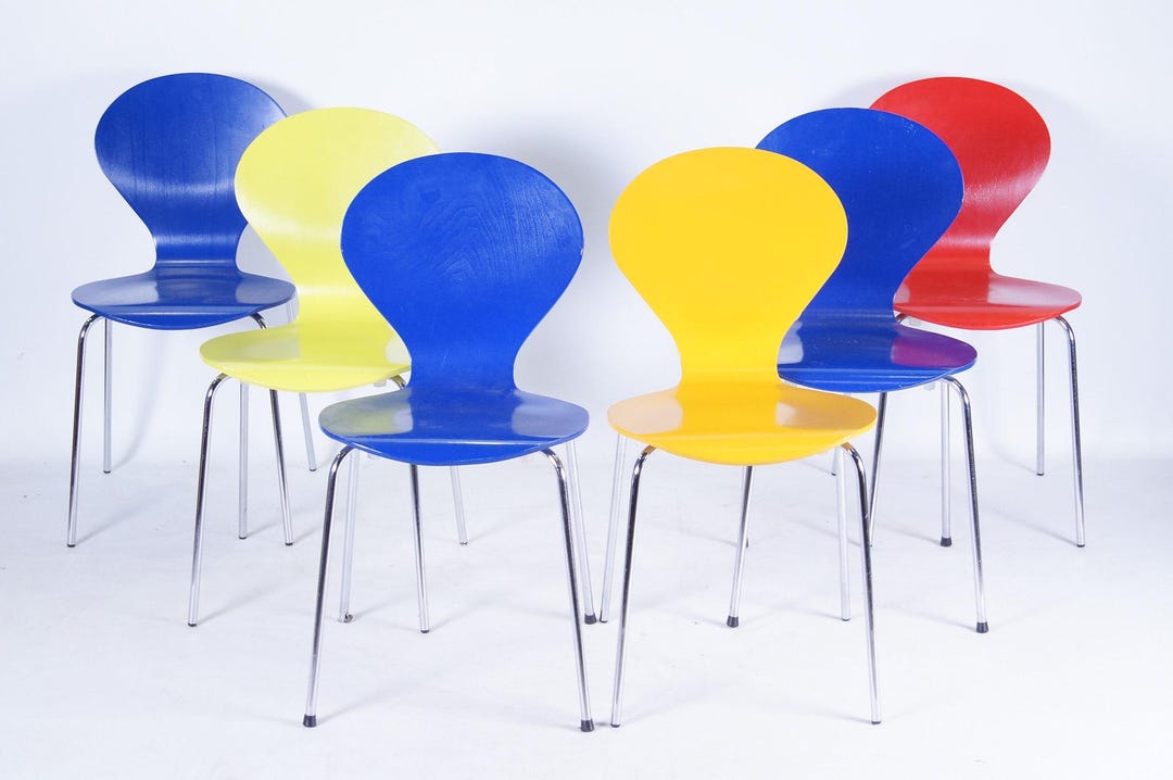 Phoenix Denmark Stackable Dining Chairs Set of 6 - Etsy