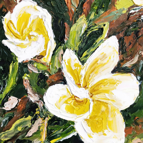 Frangipani Painting - Etsy