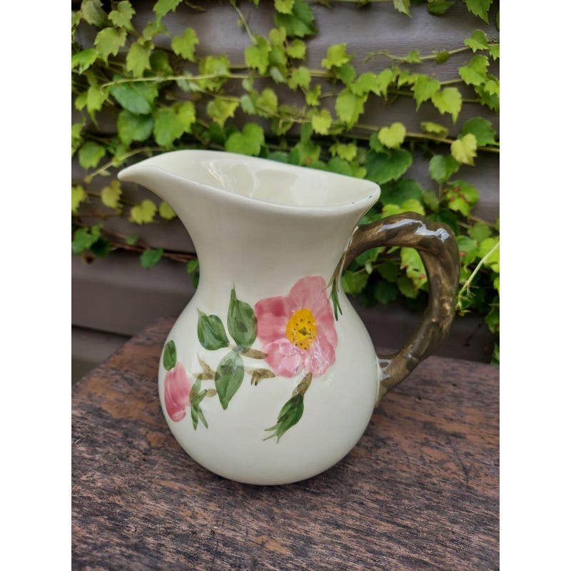 Pink Rose Pitcher - Etsy