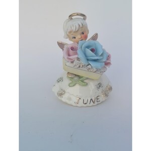 Vintage Lefton June Angel Figurine - Hand-painted Porcelain With ...