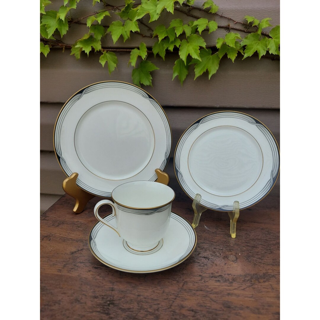 Lenox Debut Collection Erica Salad Plate, Bread Plate and Cup & Saucer ...