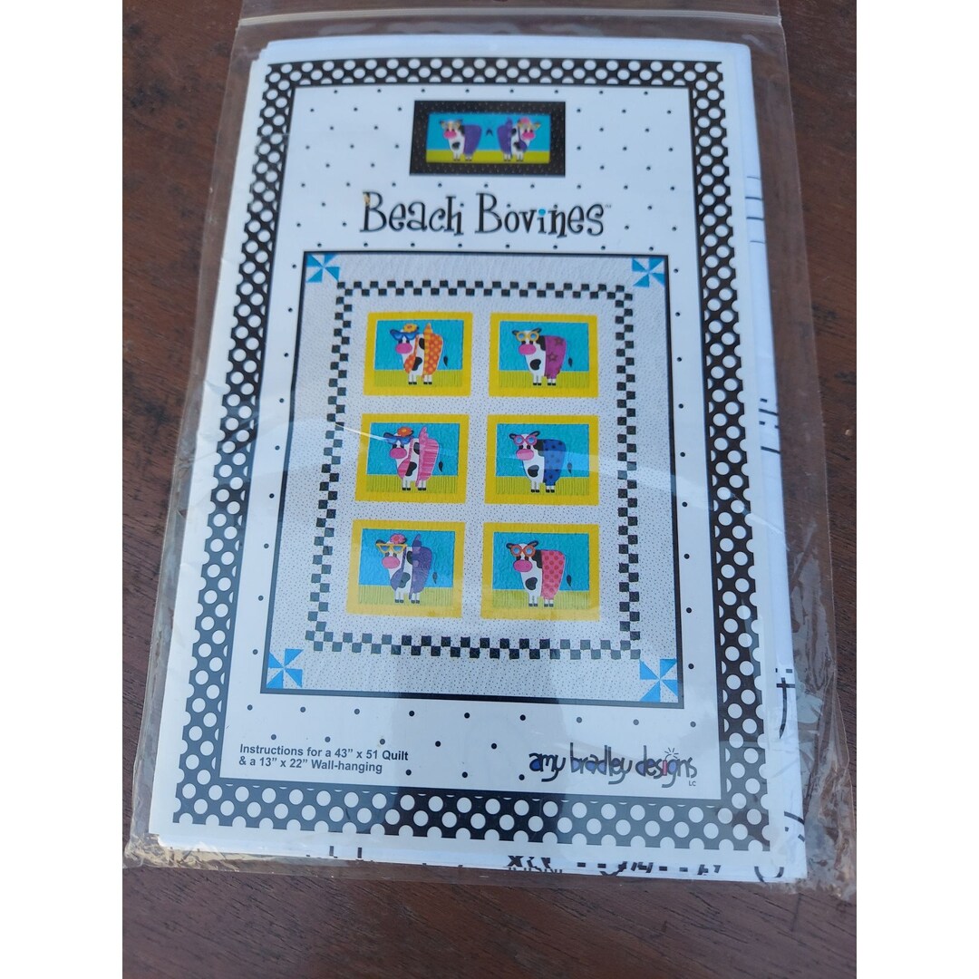 Amy Bradley Designs Beach Bovines Quilt Pattern - Etsy