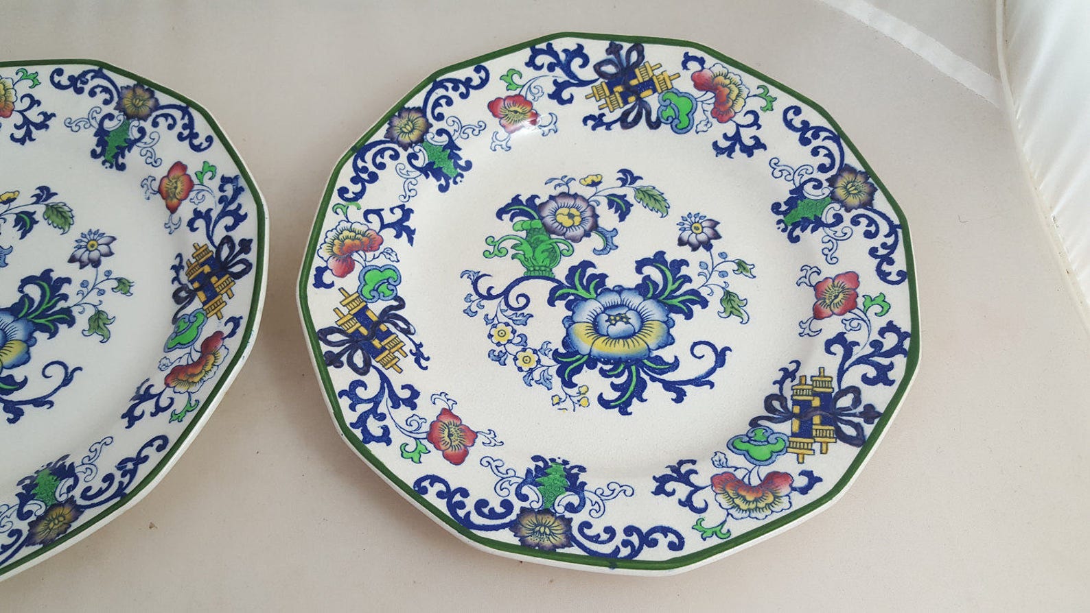 2 Doulton of Burslem Nankin Handpainted Salad Plates - Etsy