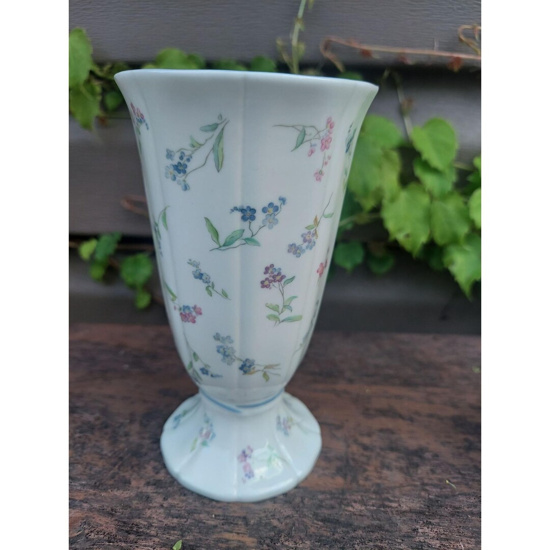 Royal Worcester Forget Me Not Vase Made in England - Etsy