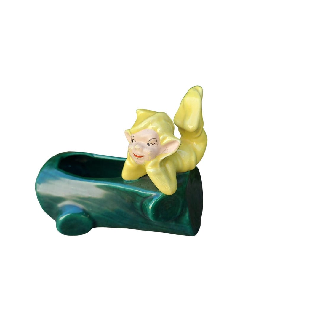 Vintage Ceramic Elf Planter Figurine Pixie Pixieware Elfware Gilner? - Etsy