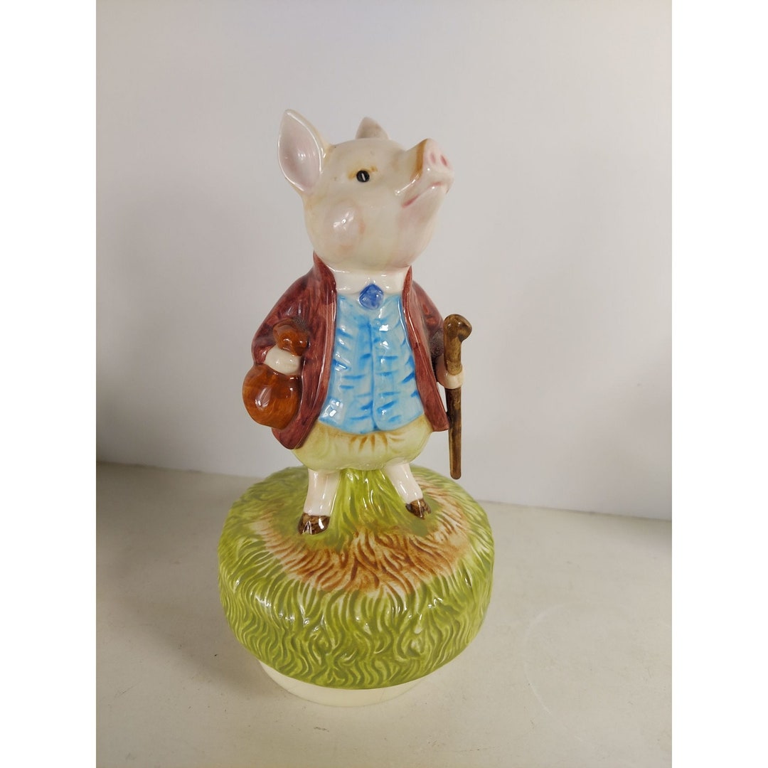 Schmid Beatrix Potter Pigling Bland Music Box 1977 - Etsy