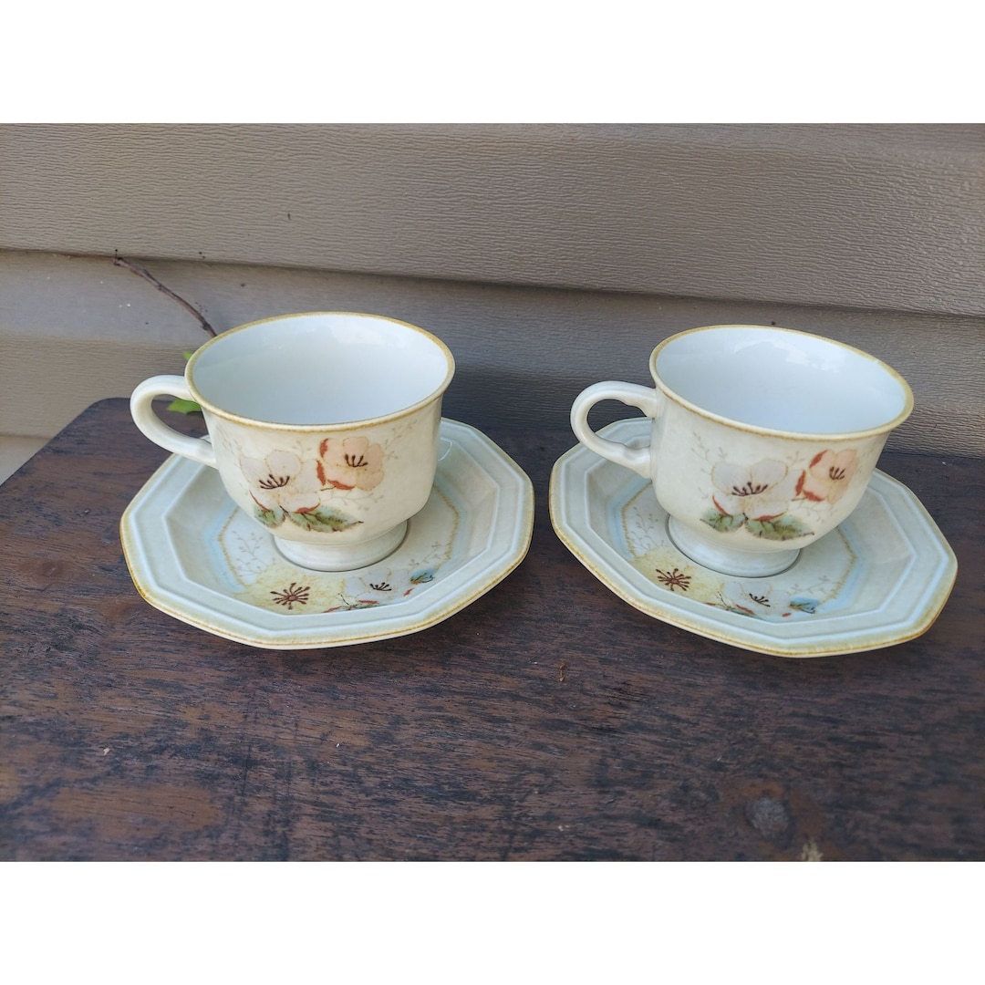 2 Mikasa Avante Firenze Cups & Saucers - Etsy