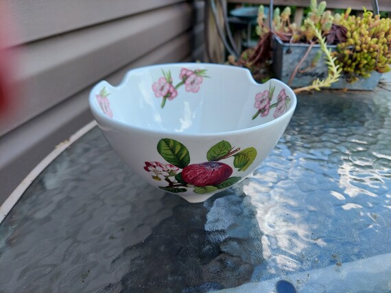 Portmerion Pomona Footed Hoary Morning Apple Noodle Bowl | Etsy
